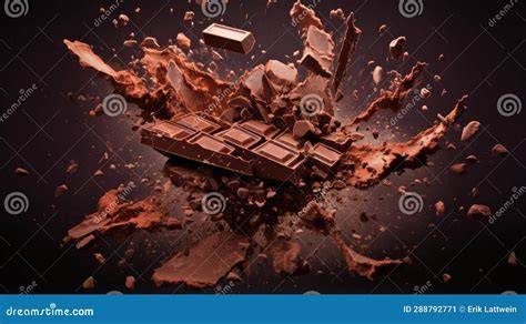 Exploding Chocolate Bar Stock Concepts CartoonDealer 288792890