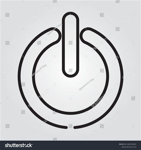 Transparent Isolated Power Button Icons Illustration Stock Vector Royalty Free