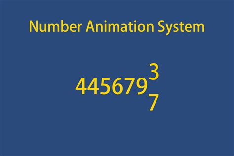 Number Animation System Gui Tools Unity Asset Store