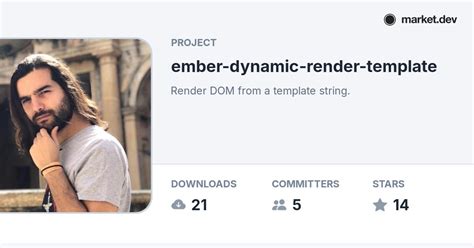 Ember Dynamic Render Template Ecosystem Directory Marketdev