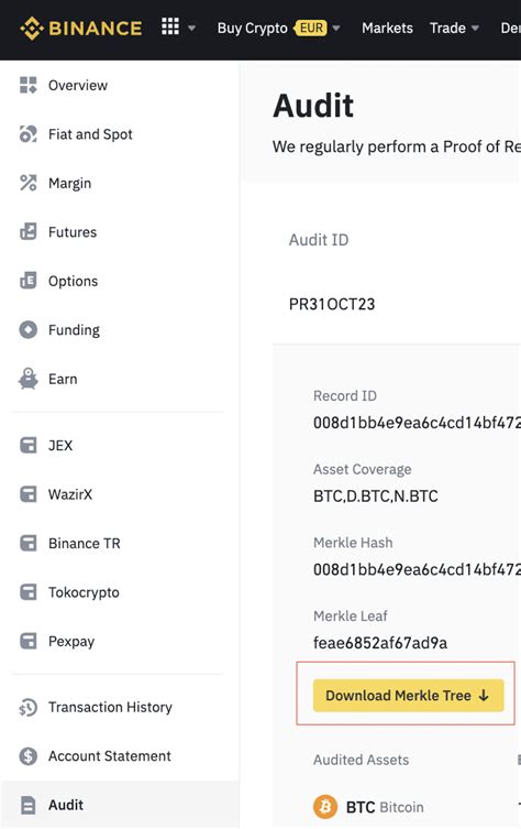 How To Verify Merkle Tree Binance Support