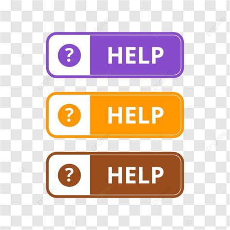 Vector Help Button Vector Button Icon PNG And Vector With