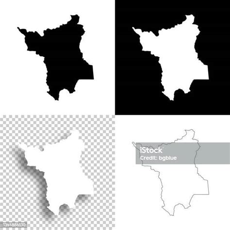 Roraima Maps For Design Blank White And Black Backgrounds Line Icon向量圖形