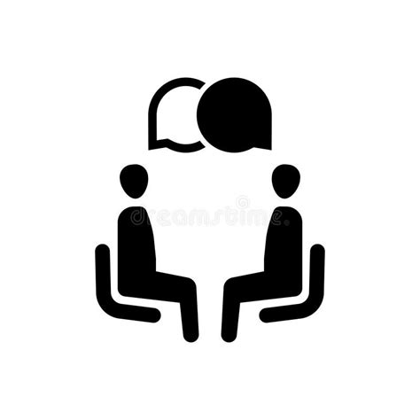 Interview Vector Icon Stock Vector Illustration Of Symbol 128918535