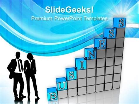 business bar graph success powerpoint templates and powerpoint themes 0712