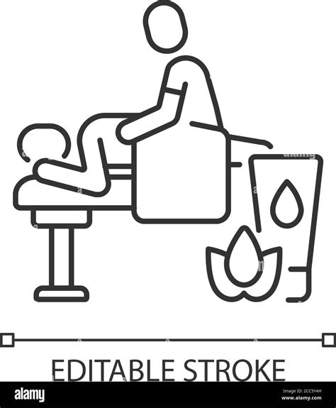 Massage Linear Icon Stock Vector Image And Art Alamy