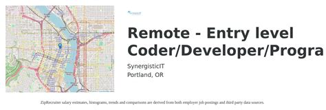 Synergisticit Remote Entry Level Coder Developer Programmer Engineer Job Portland