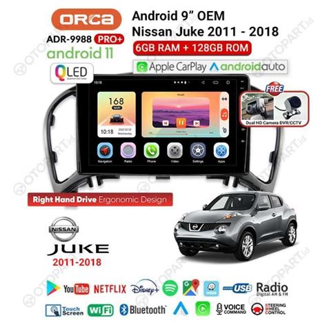Promo Headunit Android Carplay 9 Inch Orca Pro Plus Nissan Juke 2011