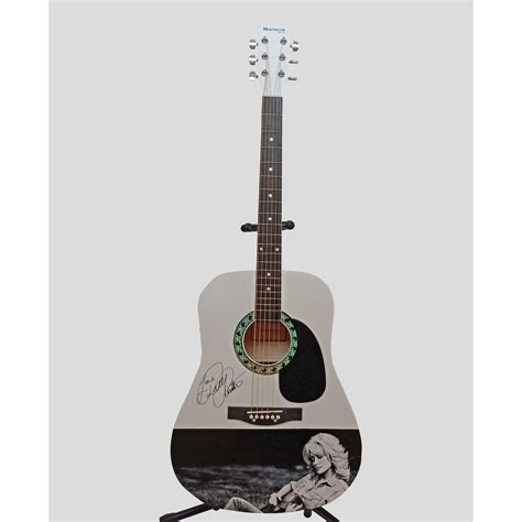 Dolly Parton Acoustic One Of A Kind Guitar Signed With Proof Artofit