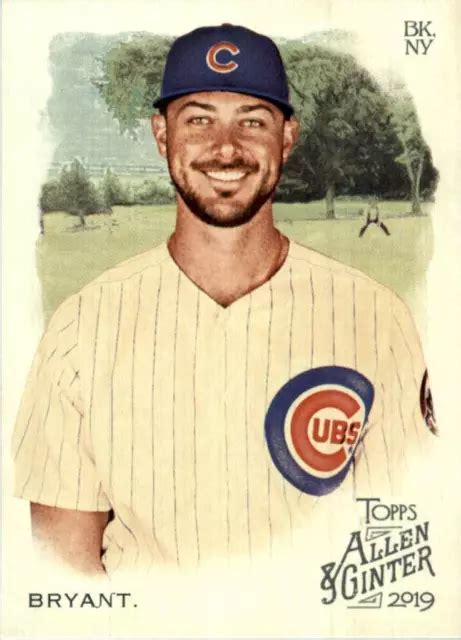 Carte De Baseball 2019 Kris Bryant Chicago Cubs Allen And Ginter 16