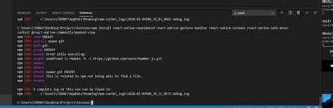 Reactjs Problem With Installing React Navigation Version4 Stack Overflow