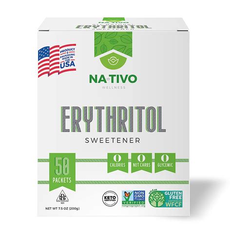 Nativo Edulcorante Natural De Eritritol Granular Fabricado En Los Estados Unidos Sustituto Del