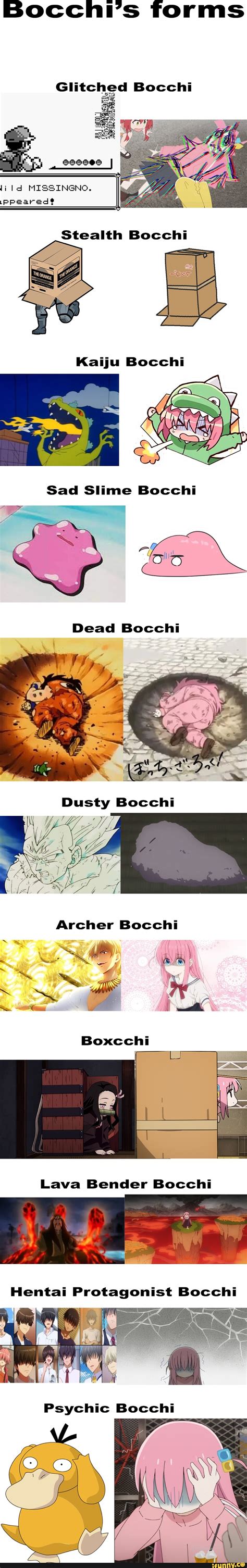 Bocchis Forms Glitched Bocchi Ld Missingno Kaiju Bocchi Sad Slime