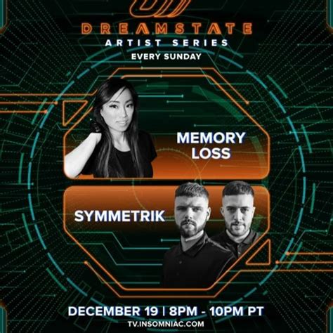 Stream Dreamstate Artist Series Guestmix By Symmetrik Listen Online