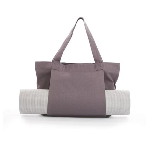 Wovilon Canvas Tote Bag With Yoga Mat Weight Bearing Pocket Suitable