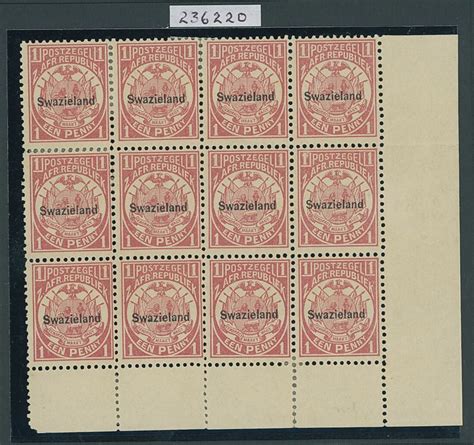 2410 Swaziland 1889 92 Swazieland Overprint Issue Issued Stamps Pe
