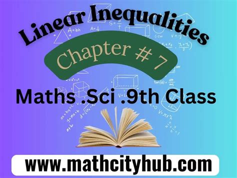 Exercise 7 3 Solving Linear Inequalities Math City Hub