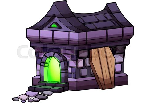 Crypt Vector Clip Art Illustration With Simple Gradients Stock