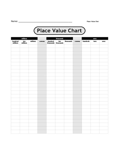 Place Value Chart 3 Free Templates In PDF Word Excel Download