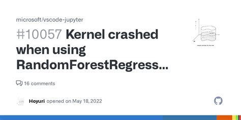 kernel crashed when using randomforestregression module from sklearn