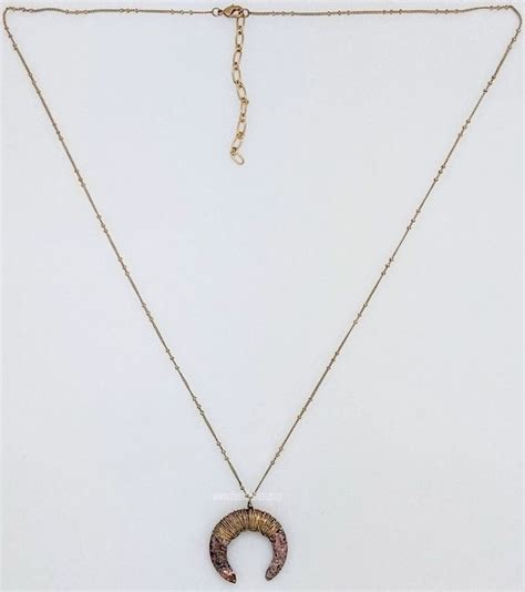 Boho Aesthetic Crescent Moon Necklace Crescent Moon Necklace Moon