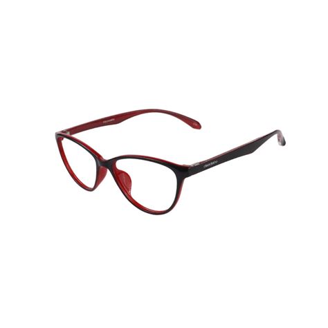Cleardekho Marron Black Full Rim Cateye Eyeglasses Cleardekho