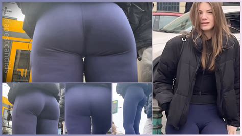 Stunning Teen In Purple Leggings Candid Best Premium