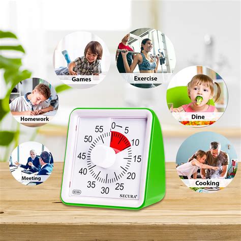 Shunxin 60 Minute Visual Timer Classroom Countdown Silent Time