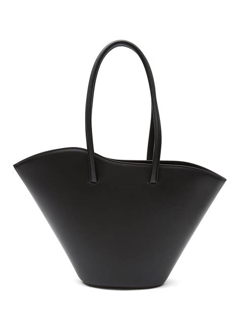 little liffner tall tulip wavy rim leather tote bag in black lyst