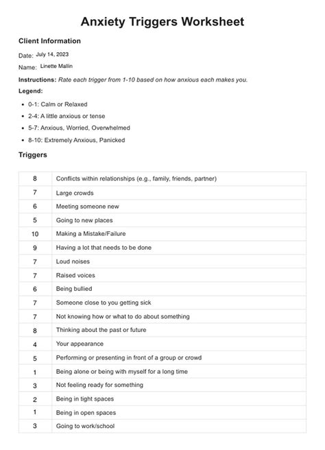 Free Printable Identifying Triggers Worksheets Free Printable 2025