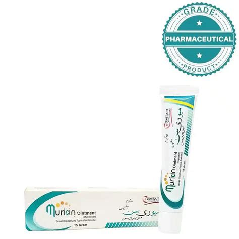 Muricin Ointment 15g Mupirocin Antibacterial Treatment Dermapk