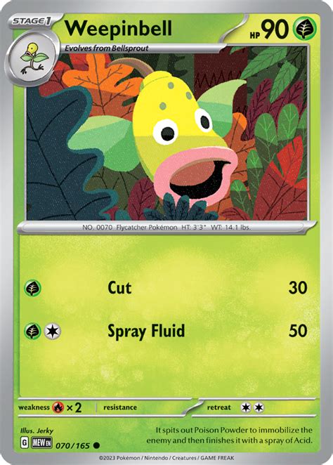 Weepinbell Pokémon Detail