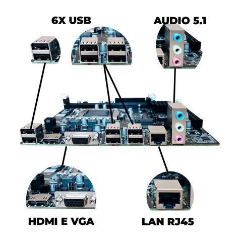 Placa Mae Goldentec LGA 1155 H61 GE M 2 BOX