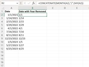 How To Remove Year From Date In Excel With Examples