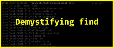Demystifying The Find Command