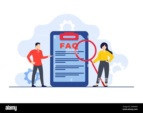 Frequently asked questions concept flat illustration vector template, FAQ concept for landing ...