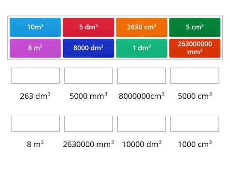 Zamiana Jednostek Objętości Match Up