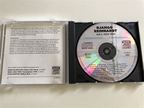 Django Reinhardt Djangology Vol Naxos Jazz Legends Audio CD Bible In My