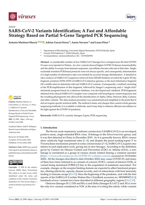 pdf sars cov 2 variants identification a fast and affordable