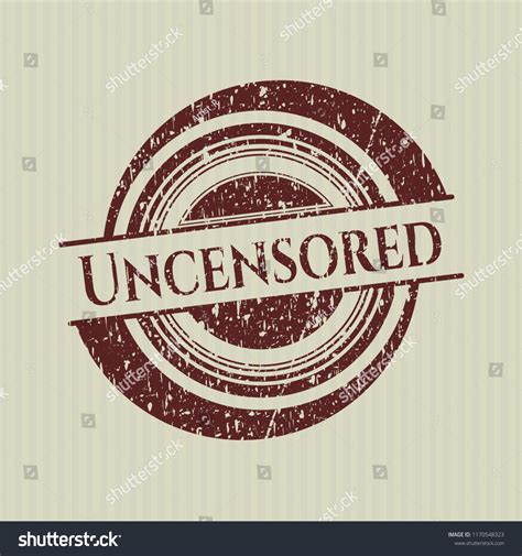 Red Uncensored Distress Rubber Seal Grunge Stock Vector Royalty Free Shutterstock