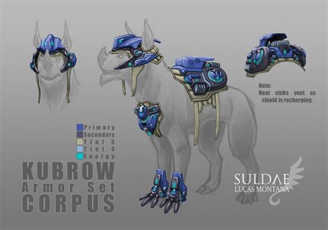 Kubrow Armor Concept Enemy Faction Inspired Designs Fan Concepts