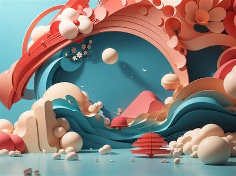 Premium Ai Image Parametric Abstraction Rendering In The Style Of