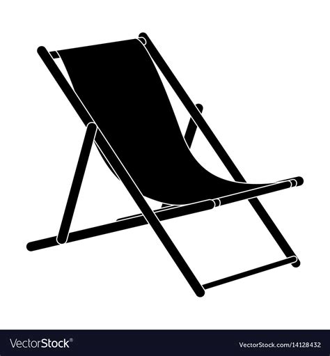 Seat For Sunbathing On The Beachsummer Rest Vector Image