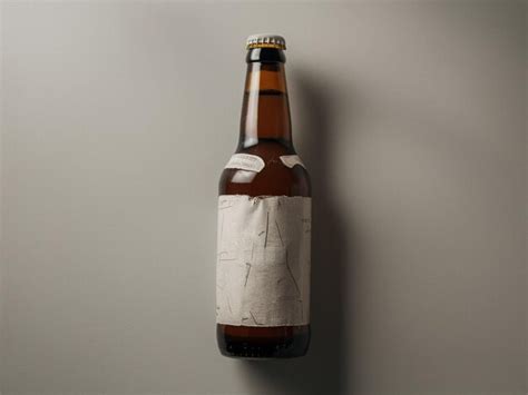 A Bottle Of Beer With A Paper Label That Says Quot A Quot On It