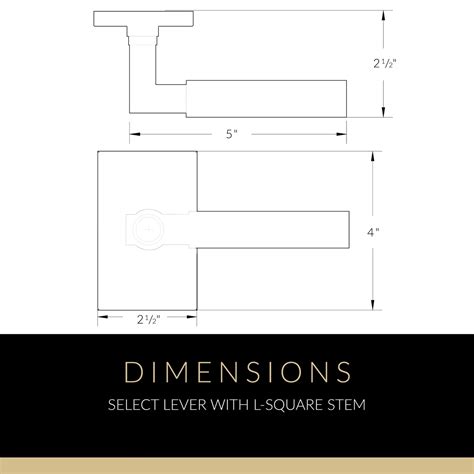 Select Levers Collection Privacy Modern Rectangular Rosette In Oil