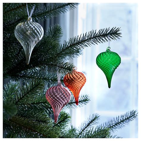 Vinterfint Decoration Bauble Glassmixed Colours 6 Cm Ikea Eesti