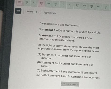 Marks Type SingleGiven Below Are Two Statements Statemen