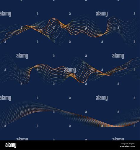 Digital Dynamic Wave Particles Abstract Stock Vector Images Alamy