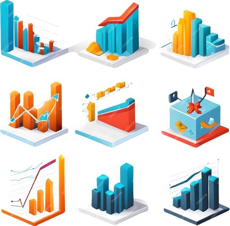 Premium Photo Chart Illustration Collection Infographic Vector Set Data Visualization Design