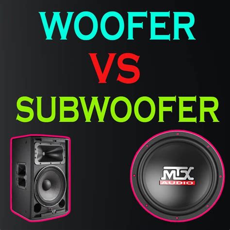 Pa Woofer Vs Subwoofer At Susan Cochrane Blog